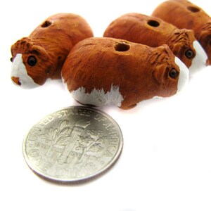 4 Large Hamster Beads Guinea Pig LG634 - Etsy