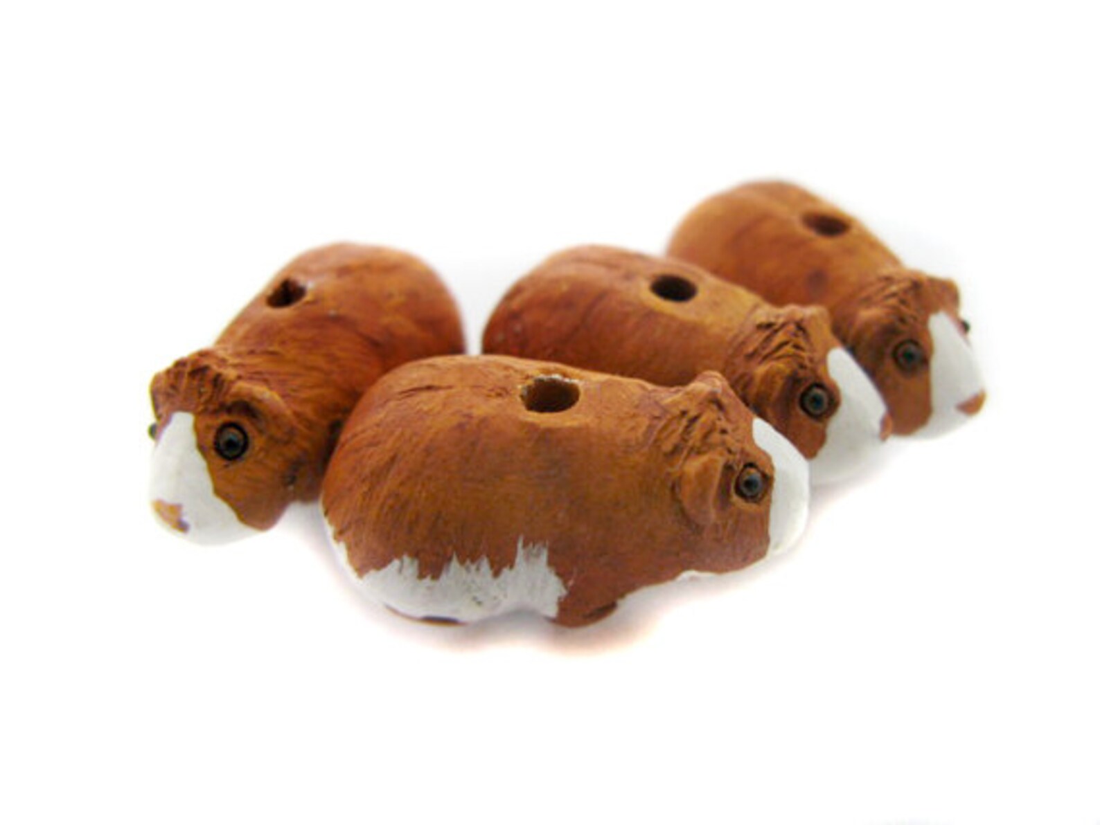 4 Large Hamster Beads guinea pig LG634 | Etsy