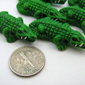 10 Large Alligator Beads LG51 - Etsy