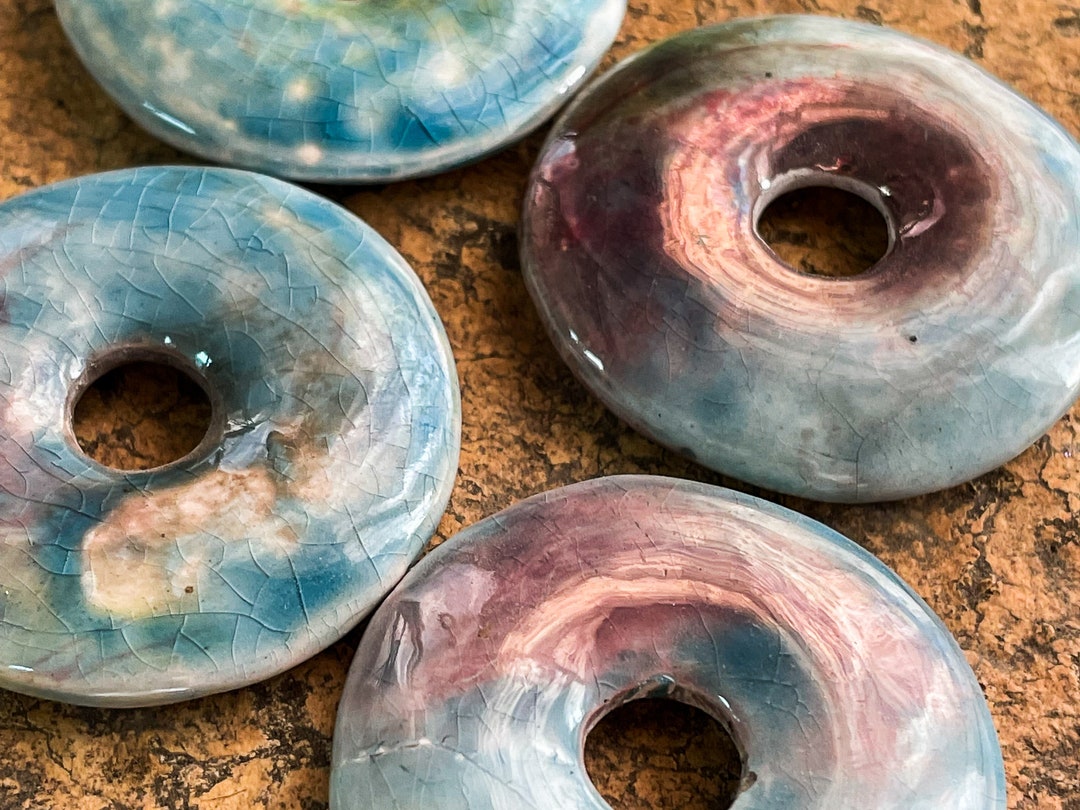 10 Raku Donuts - Etsy