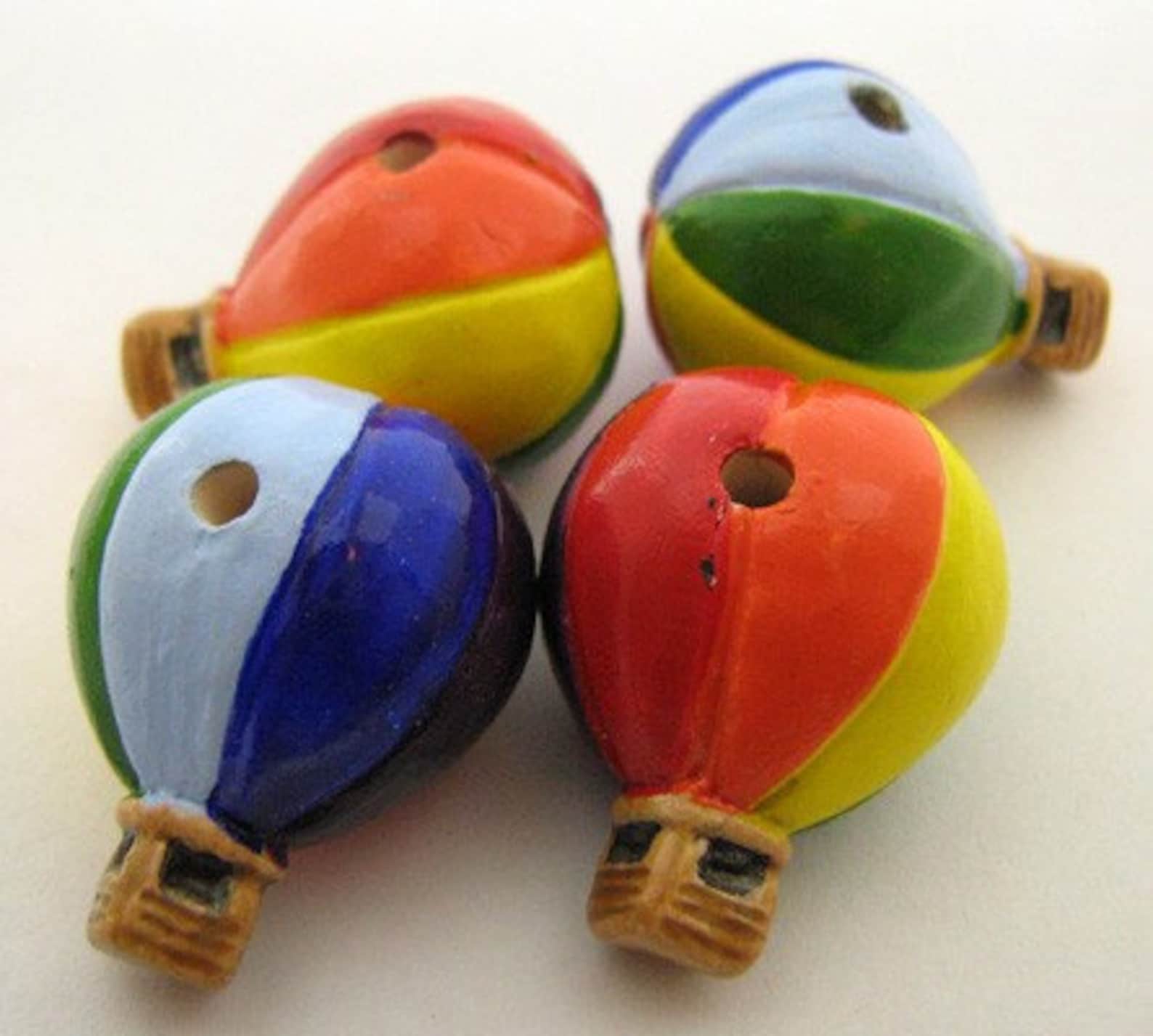 10 Large Hot Air Balloon Beads LG271 - Etsy