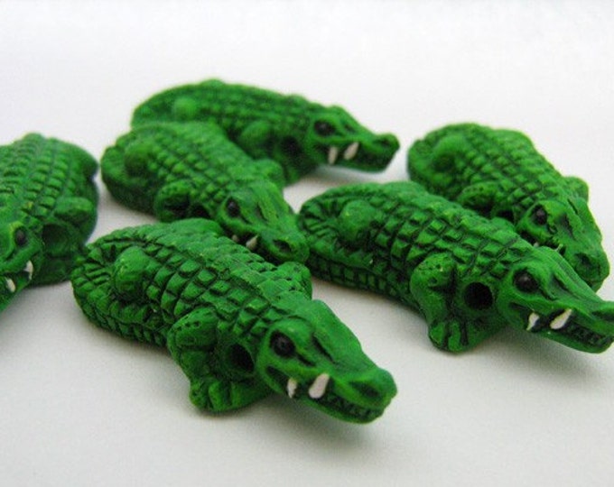 10 Large Alligator Beads LG51 - Etsy