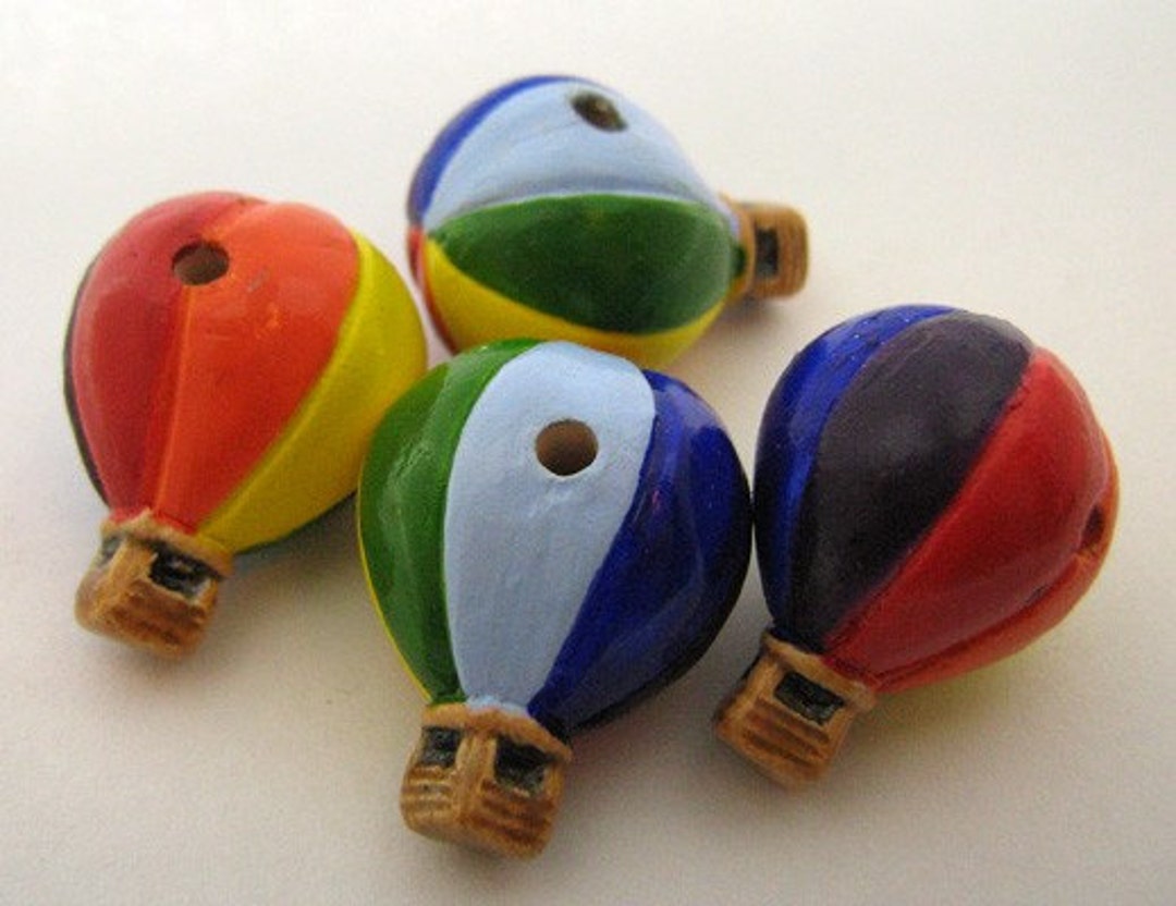 10 Large Hot Air Balloon Beads LG271 - Etsy