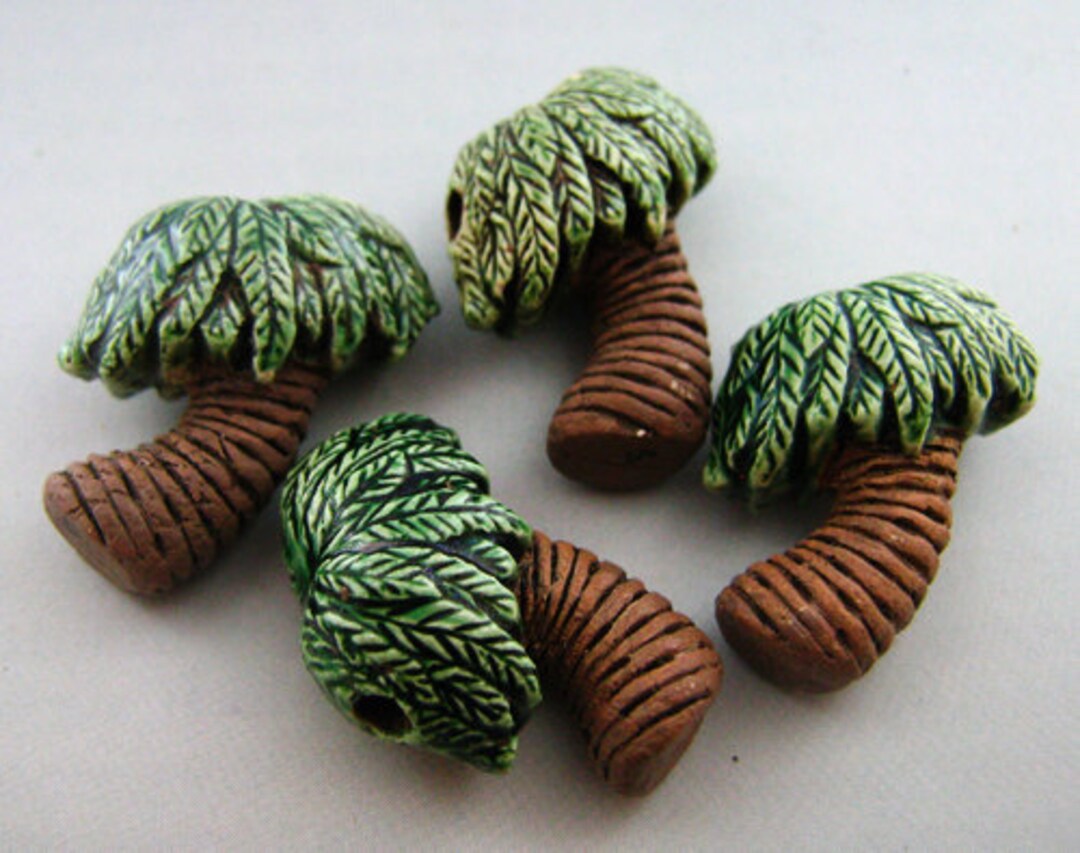 10 Large Palm Tree Beads LG351 - Etsy