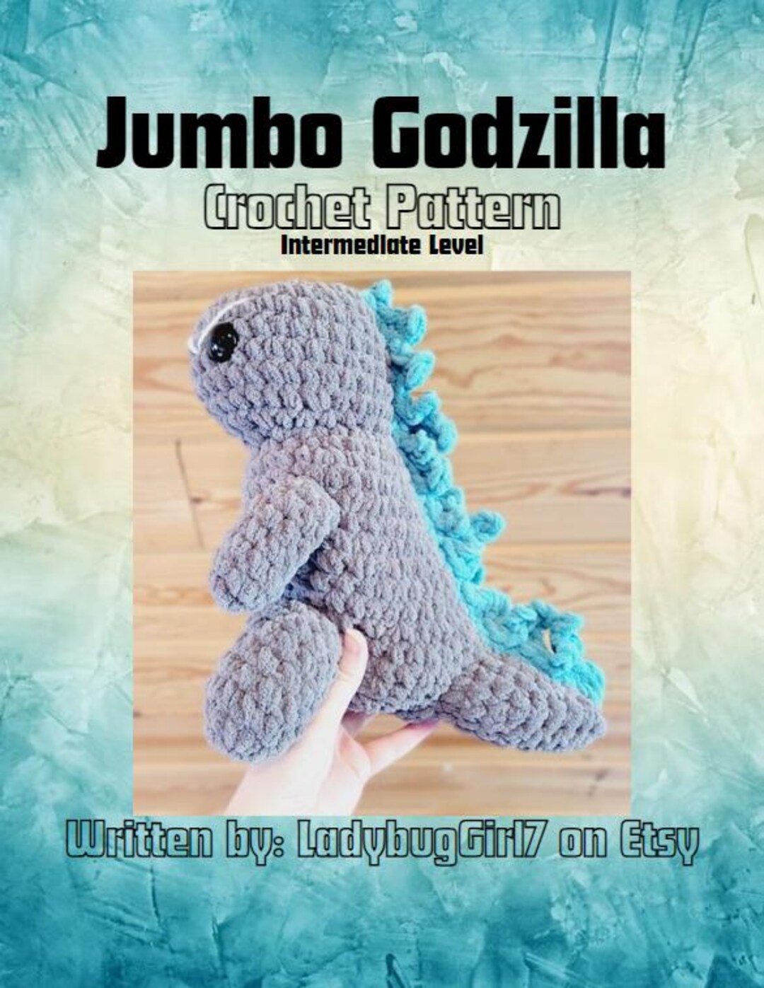 Jumbo Godzilla Crochet Pattern - PDF Digital Download - Etsy