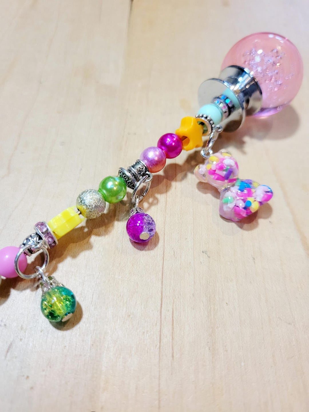 Colorful Candy Confetti Teddy Bear Sewing Stick - Amigurumi Plushie ...