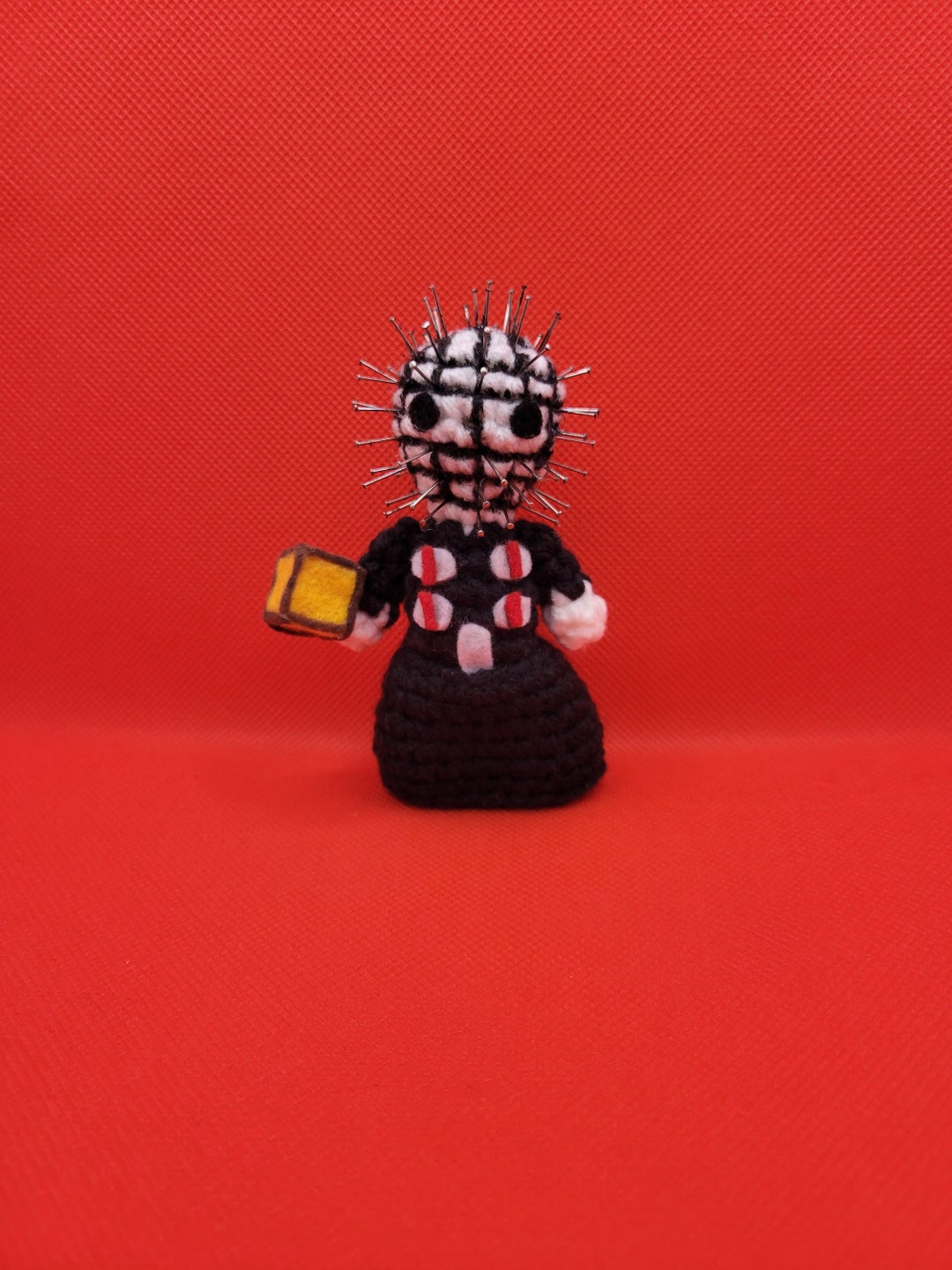 Mini Pinhead Hellraiser Horror Crochet Doll Keychain - Etsy Australia