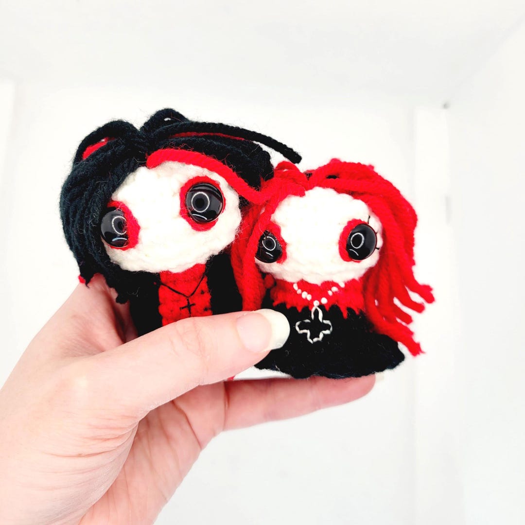 CLEARANCE Goth Couple Amigurumi Crochet Dolls *pre-made* - Etsy