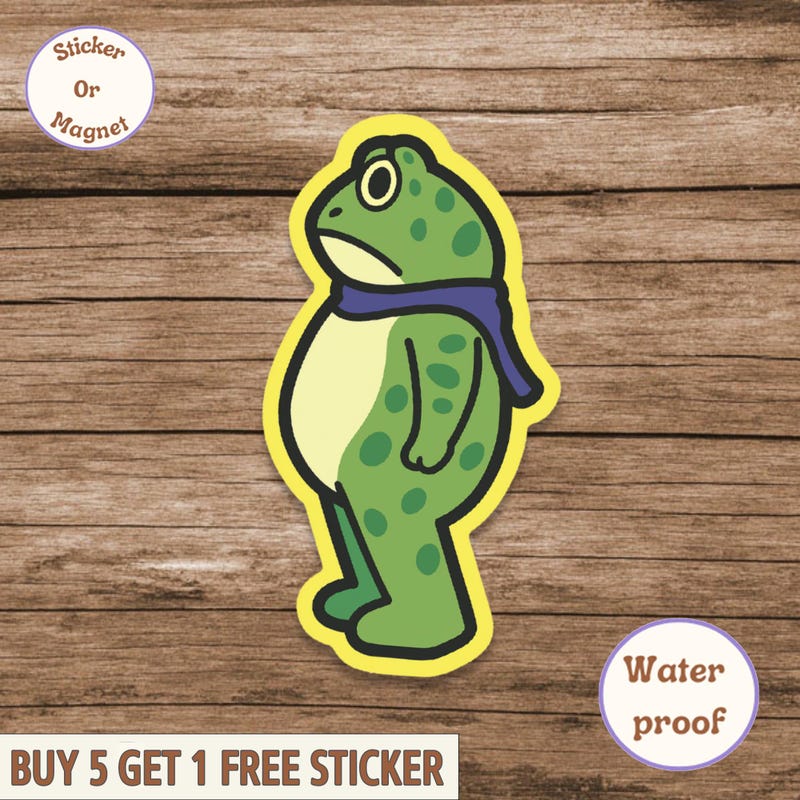 Portland Frog Stickers Pack - Etsy