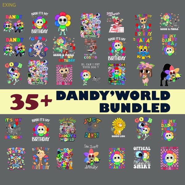 Dandy World Stickers - Etsy