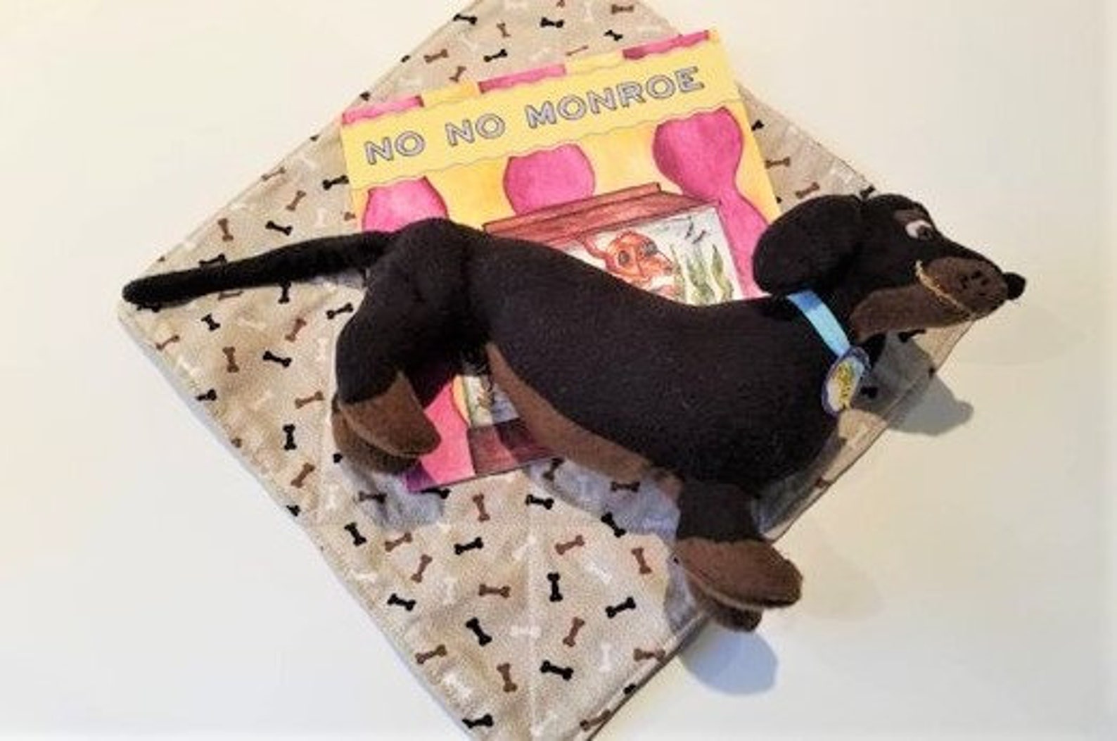Handmade Dachshund Stuffed Animal Children's Book Set - Etsy