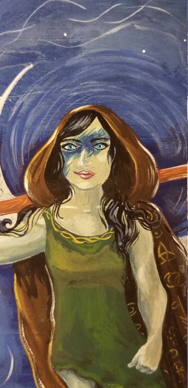 Celtic Goddess - Scathach (print) - Etsy