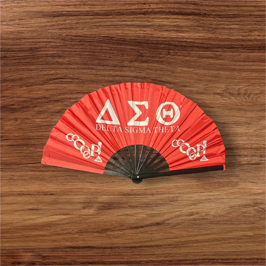 Delta Sigma Theta Hand Fan - Etsy