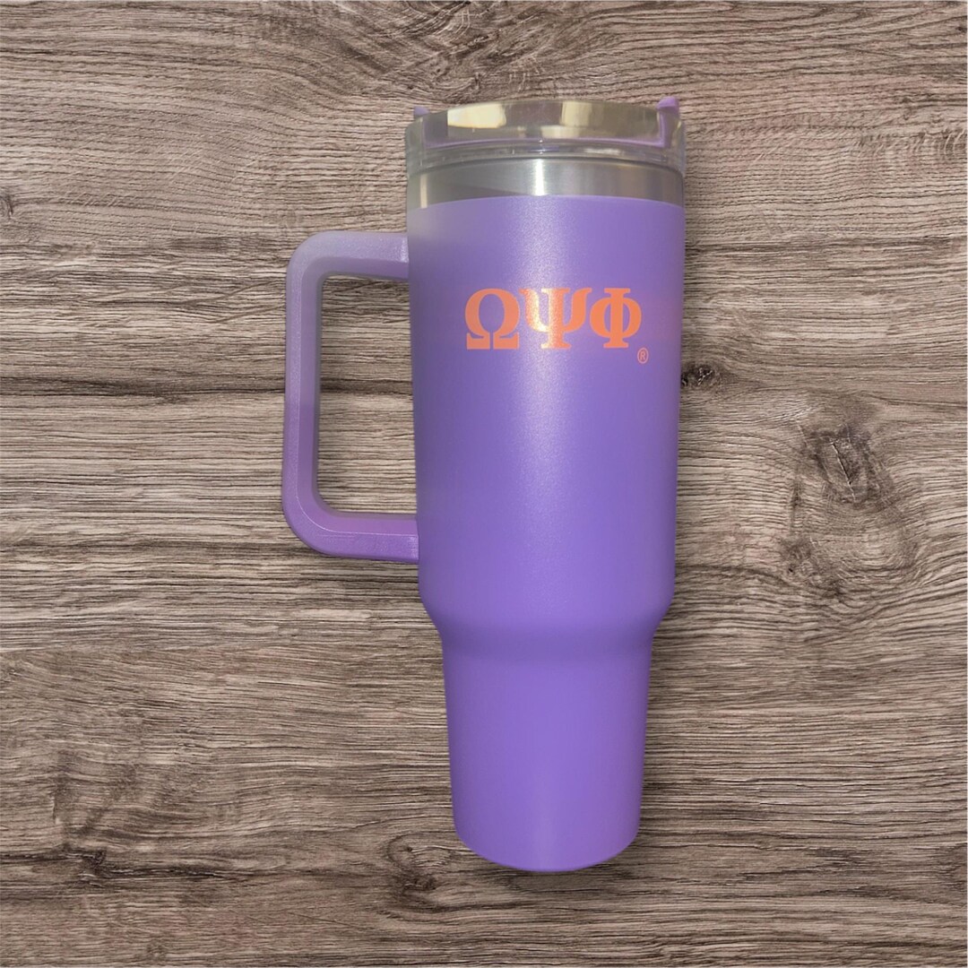 Omega Psi Phi 40 Oz Tumbler With Straw - Etsy