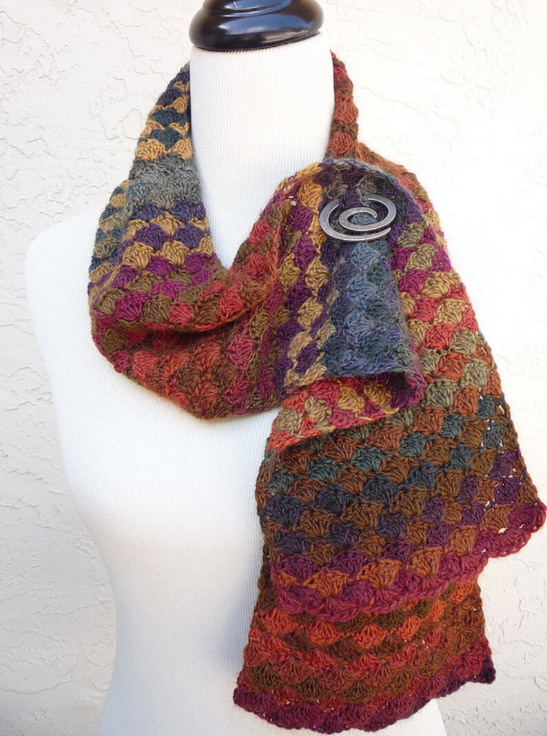 The Diamond Exchange Crochet Scarf - PATTERN / PDF - Etsy