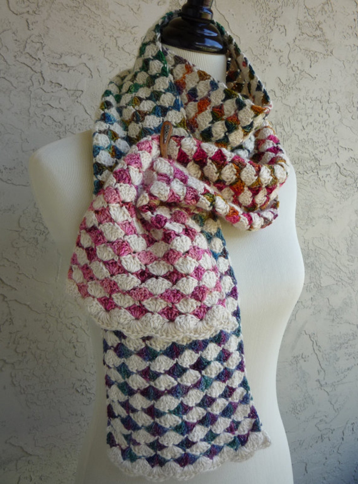 The Diamond Exchange Crochet Scarf - PATTERN / PDF - Etsy