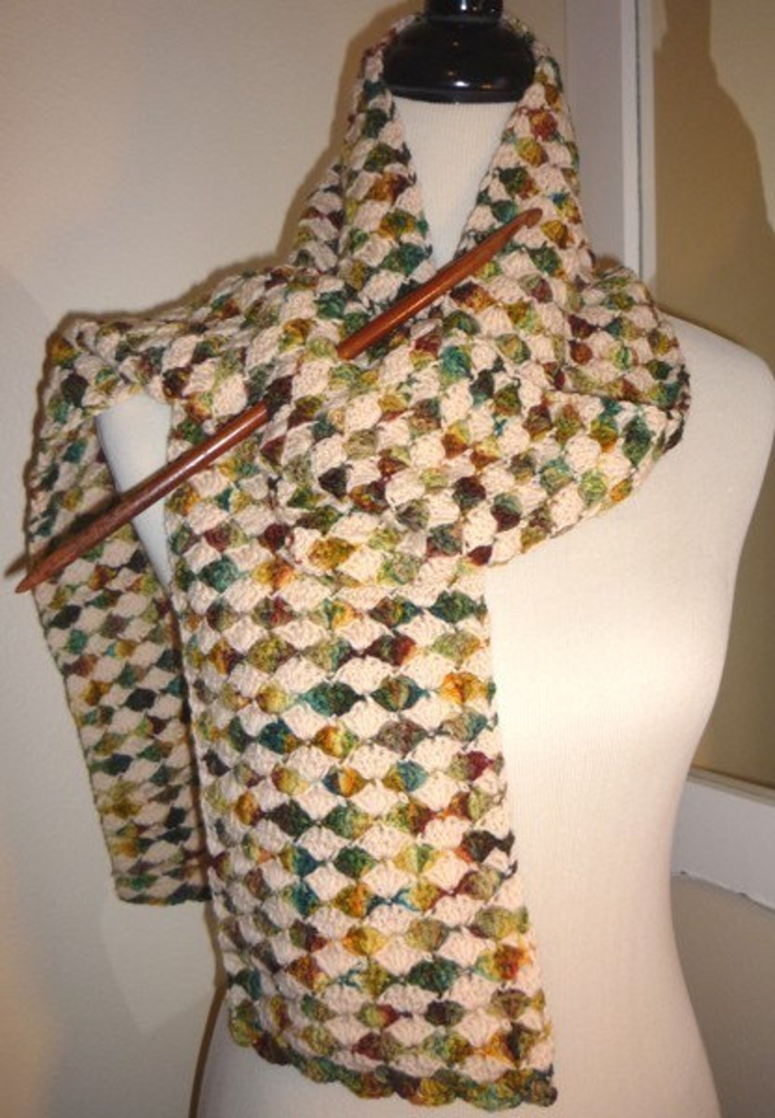 The Diamond Exchange Crochet Scarf - PATTERN / PDF - Etsy