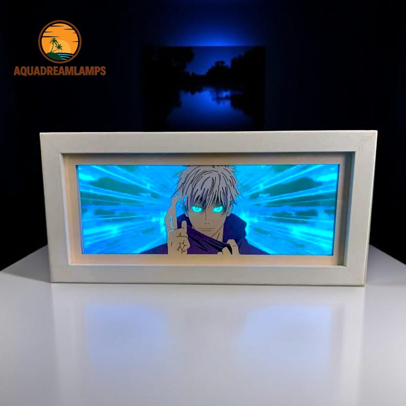 Gojo Satoru LED Shadow Box Lamp - Jujutsu Kaisen Anime Night Light - 3D ...