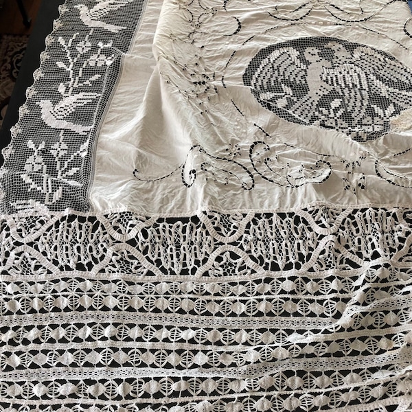 Filet Lace Linens - Etsy