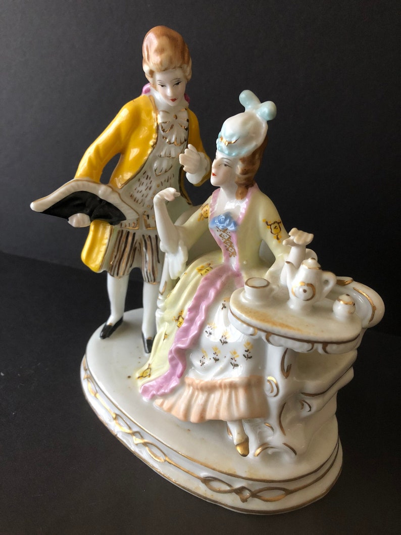 Antique Tea Figurines Tea Room Decor Tea Party Centerpiece - Etsy