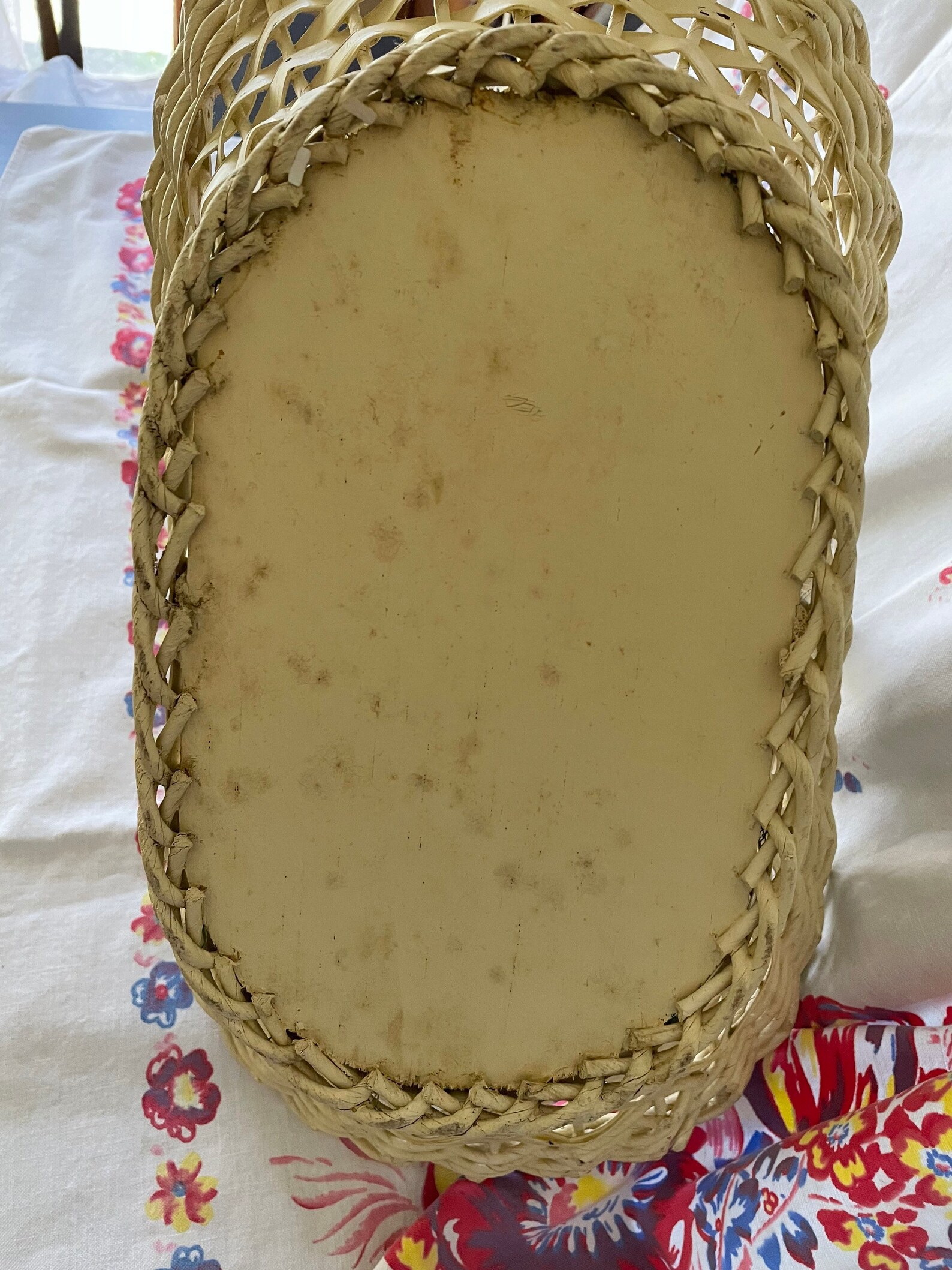 Edwardian Victorian Easter Basket , Gardener's Flower Basket, Vintage ...