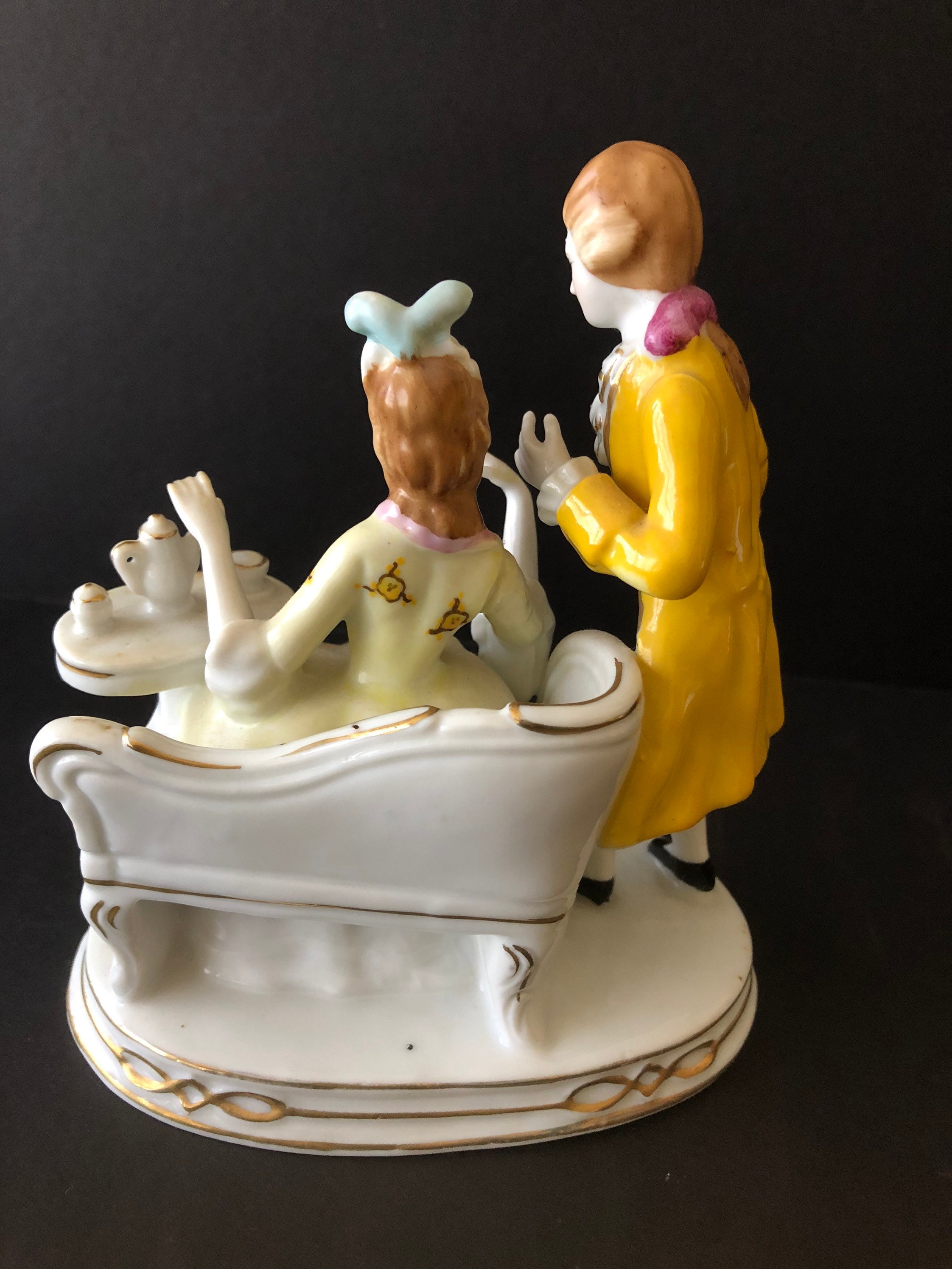 Antique Tea Figurines Tea Room Decor Tea Party Centerpiece - Etsy
