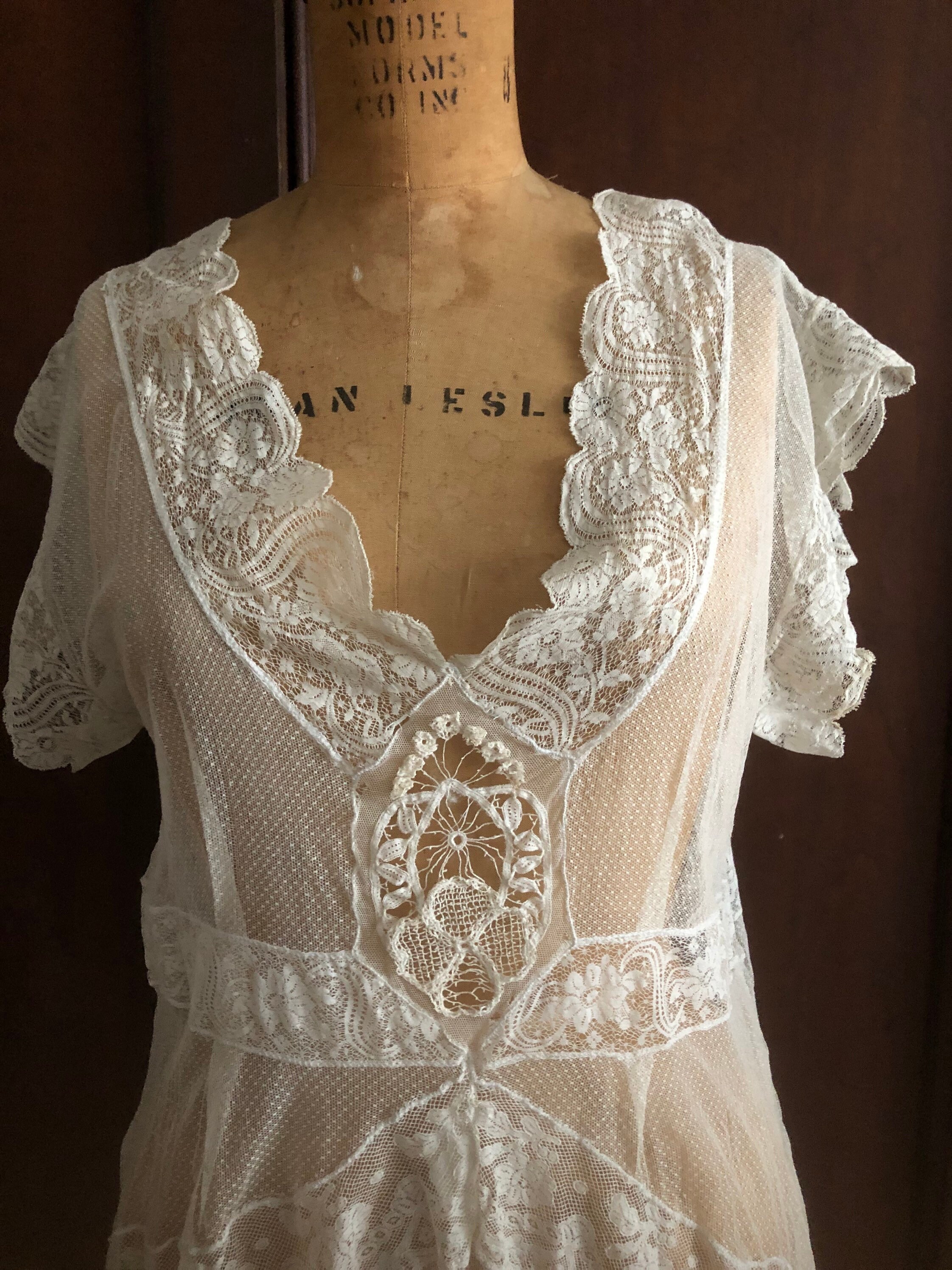 Gorgeous Sheer Overdress L-XL, Bridal, Garden Party, Victorian ...
