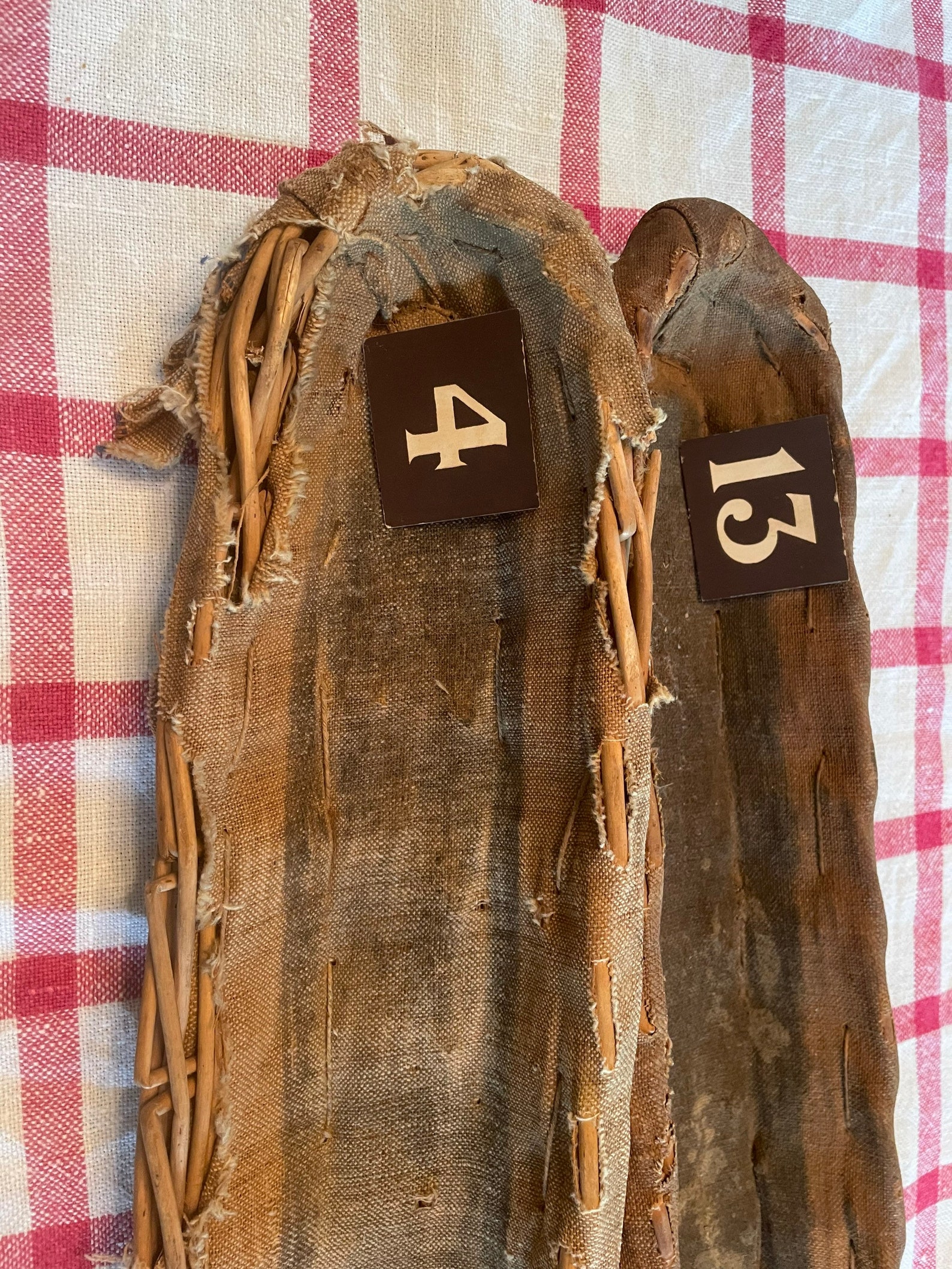 Antique French Baggett Proofing Basket, French Benneton, Willow and Linen - Etsy