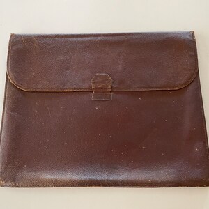 Vintage Leather File Folder Document Case, Aged Italian Leather - Etsy