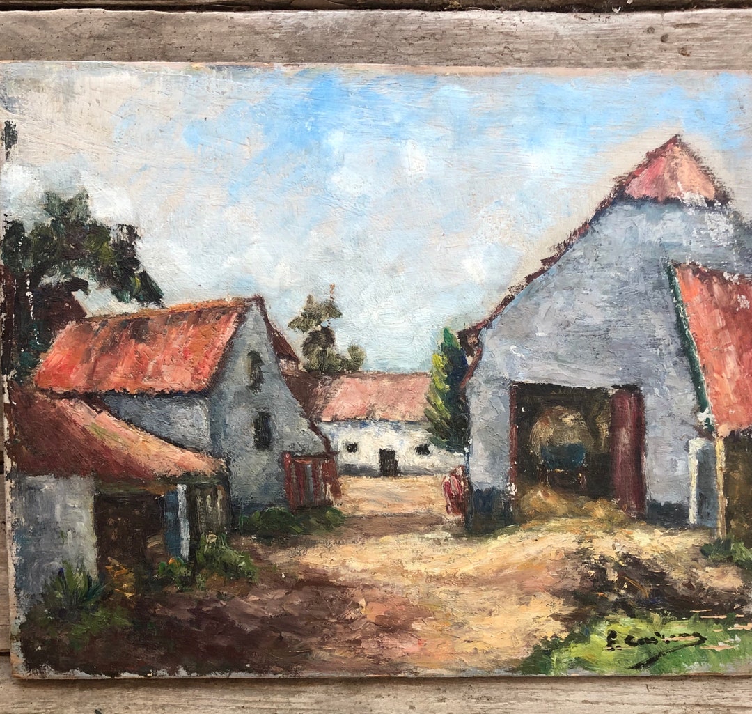 French Oil Painting, Provence Farm, Impressionist, French Farmhouse - Etsy
