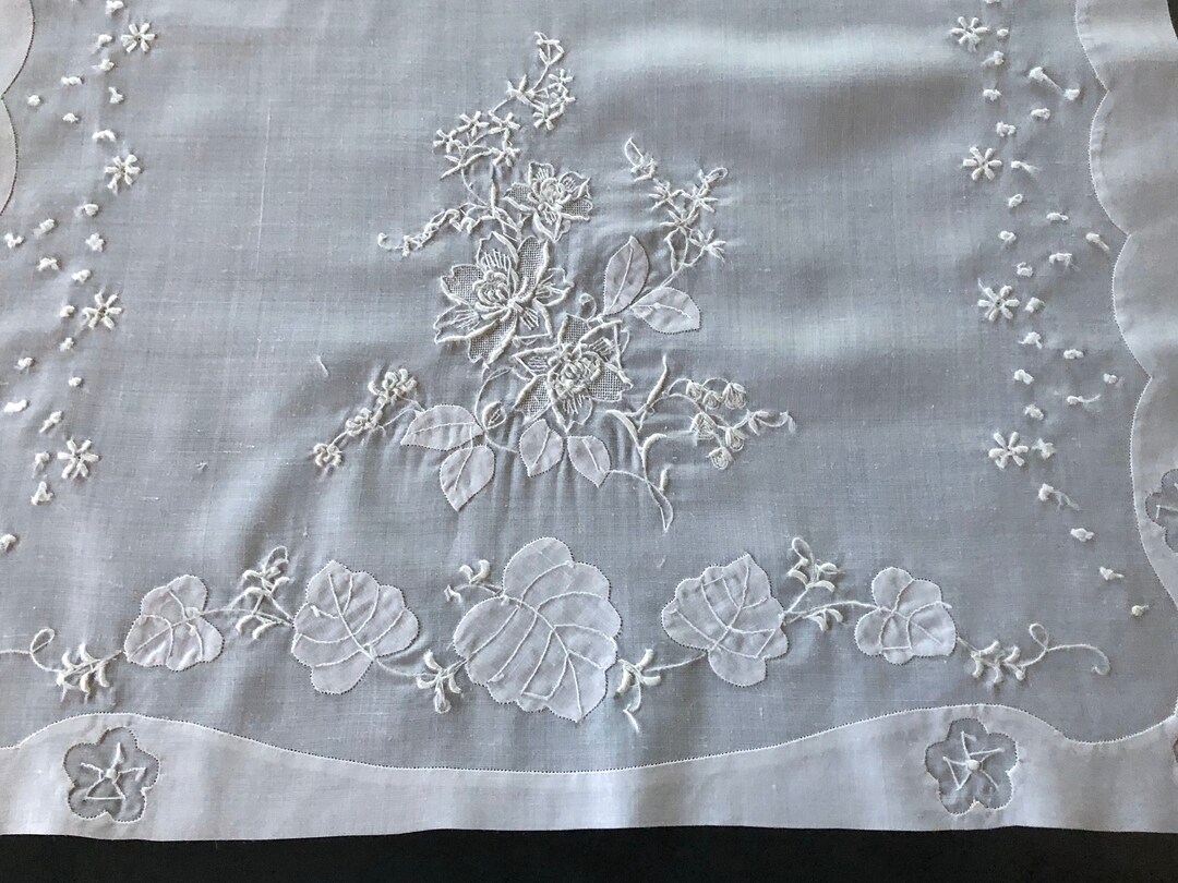 Madeira Table Linens, 13 Piece Set Runner Placemats Napkins, Fine ...