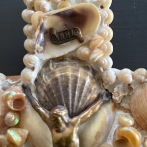 Italian Shell Crucifix, Vintage Religious Seashell Art, - Etsy