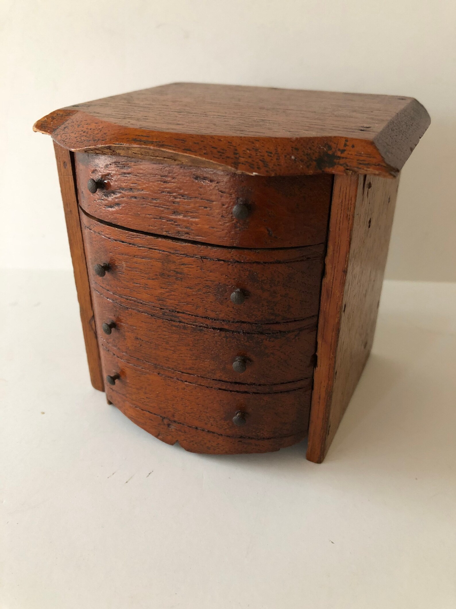 Miniature Wooden Chest Antique Coin Bank Hand Crafted Money - Etsy