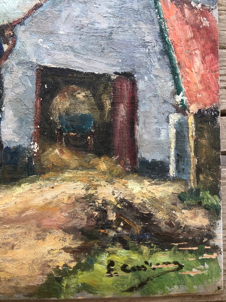 French Oil Painting Provence Farm Impressionist French - Etsy