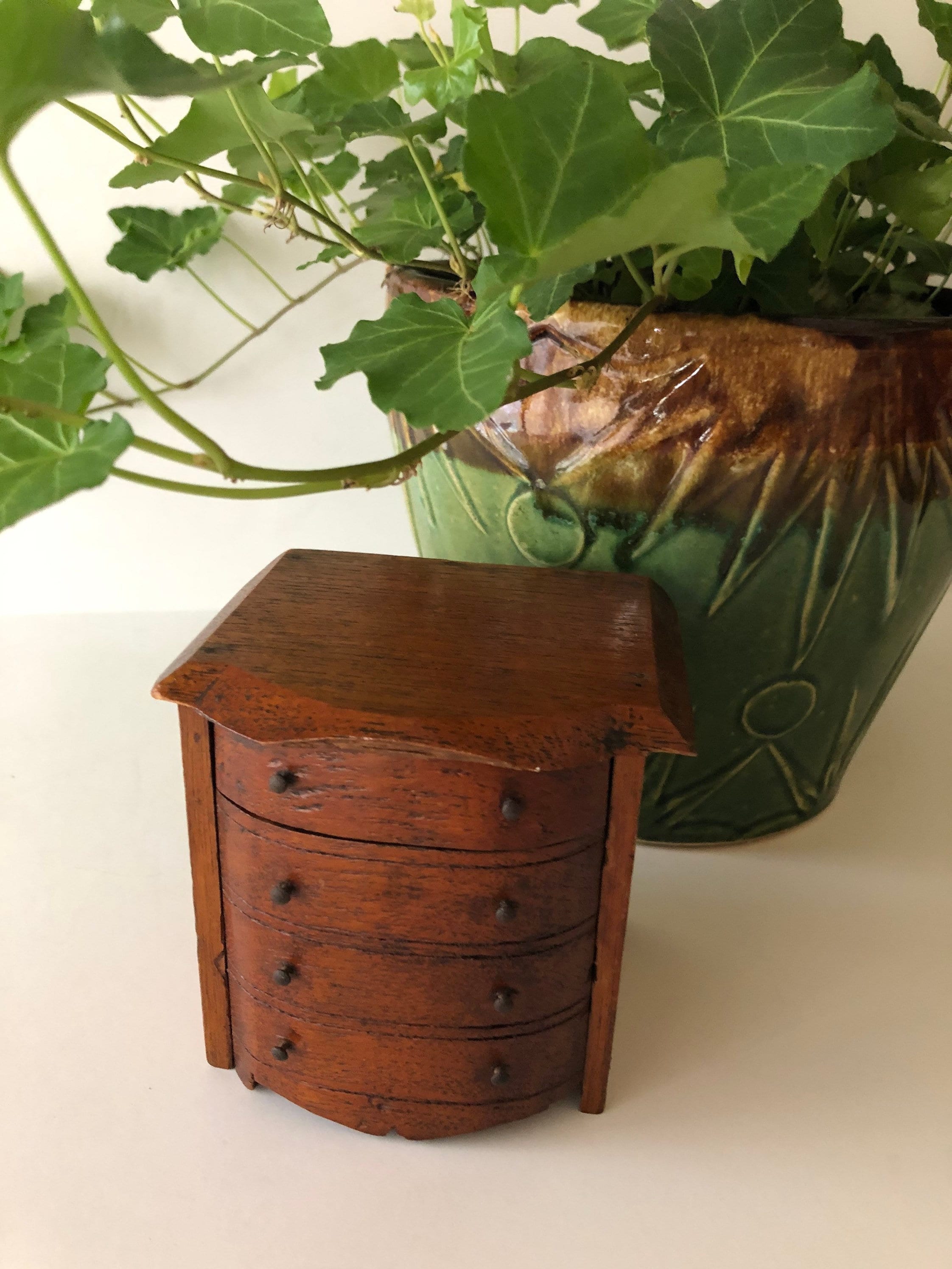 Miniature Wooden Chest, Antique Coin Bank, Hand Crafted Money Box - Etsy