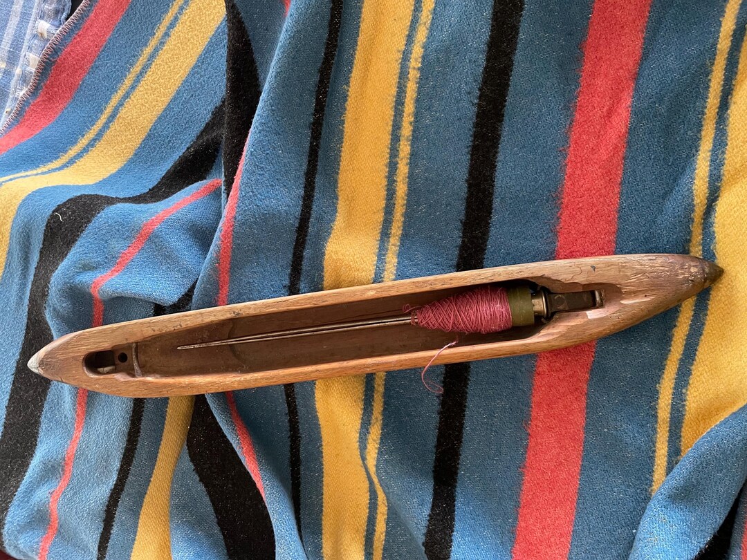 Belgian Antique Weaving Shuttle, Handmade Boat Shuttle With Bobbin ...