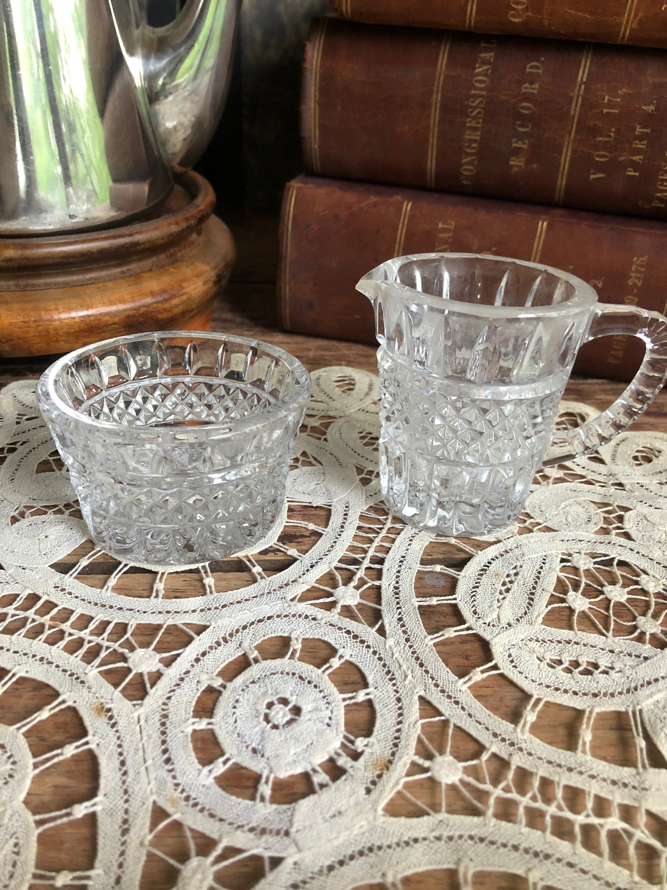 1900 Silver Condiment Caddy. Sheffield England, Silver Holder and Tongs ...
