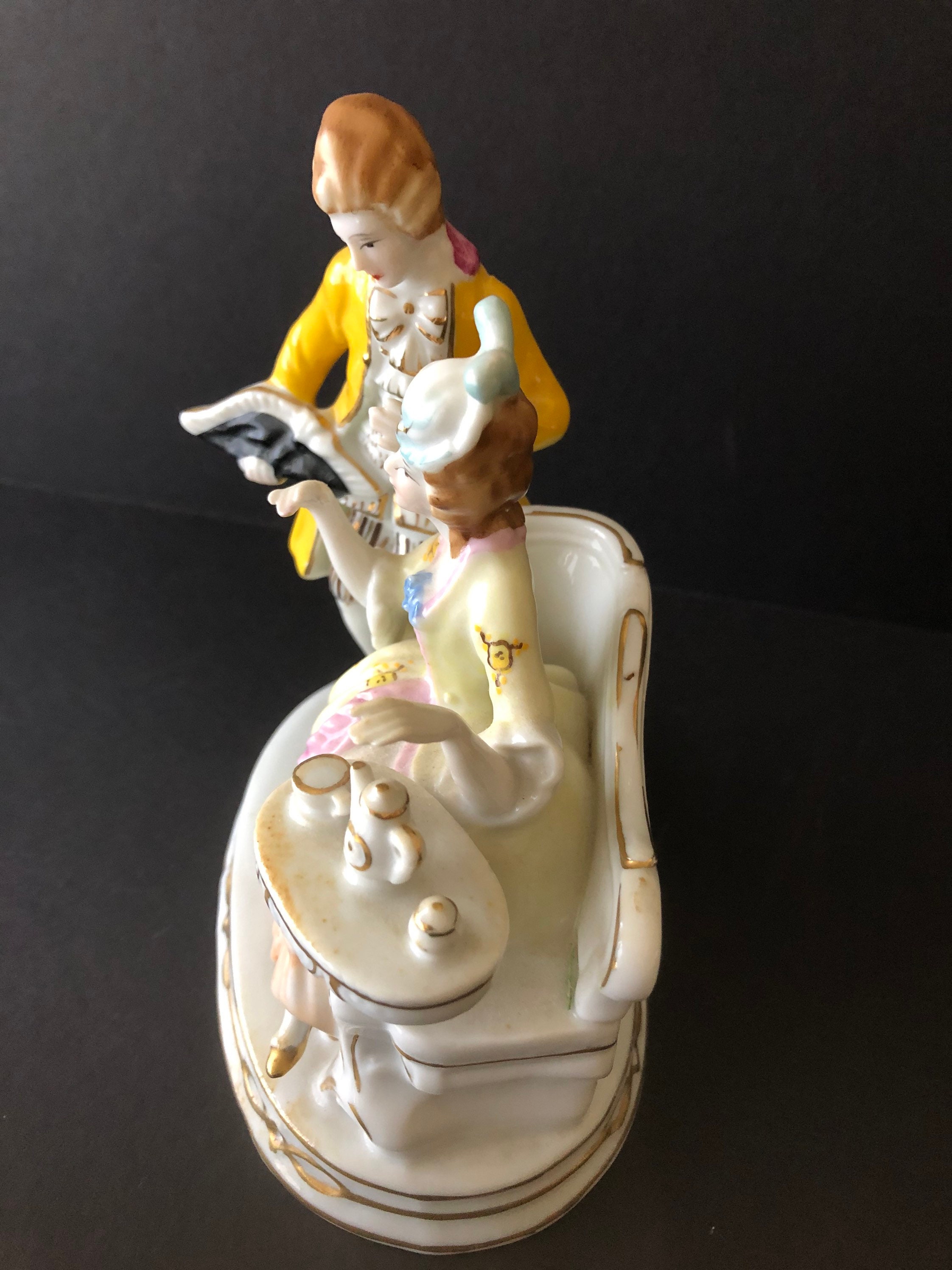 Antique Tea Figurines Tea Room Decor Tea Party Centerpiece - Etsy