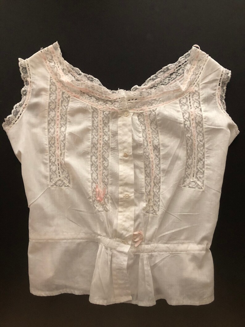 Antique Bodice French Lace Cami Fancy Corset Cover Bridal - Etsy