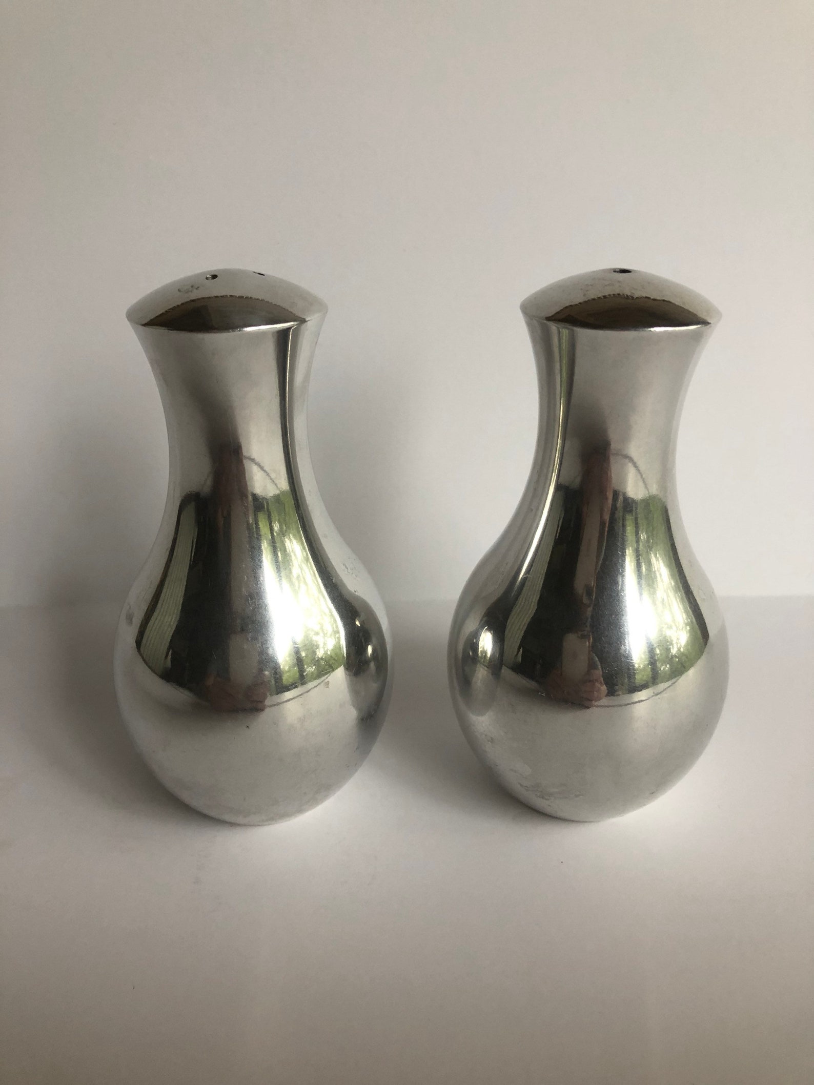 Nambe Salt and Pepper Original Eva ZEISEL Mid Century - Etsy