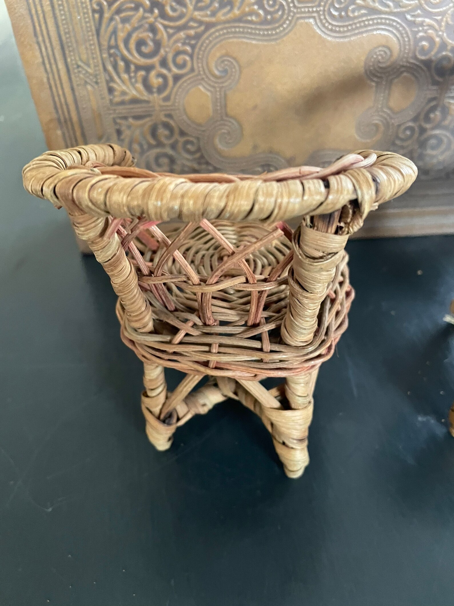 Vintage German Doll Furniture, Toy Wicker Chair and Settee - Etsy