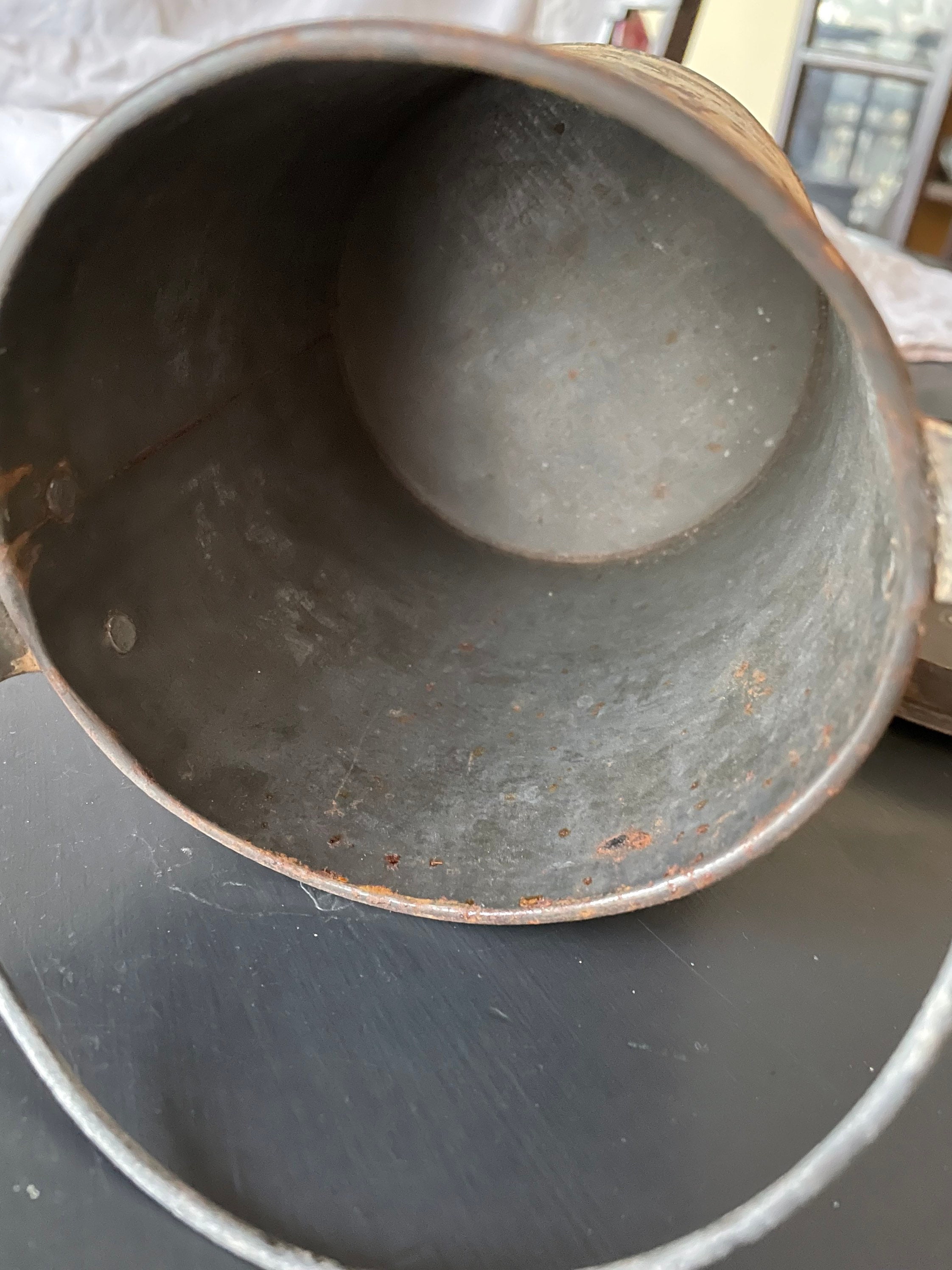 Mid 19 C. Lidded Tin Pail Lunch Pail Rustic Mustard Yellow - Etsy