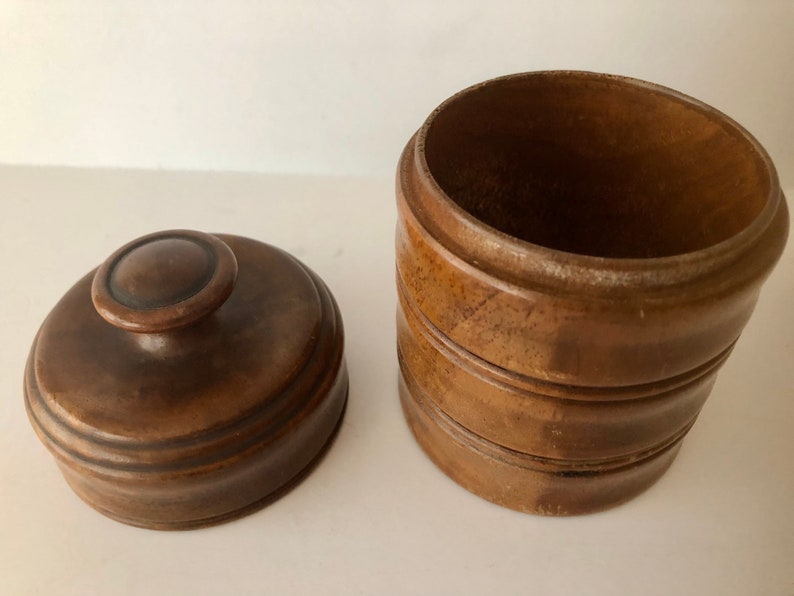 Turned Wood Humidor, English Treenware Box, Antique Tobacciana, - Etsy