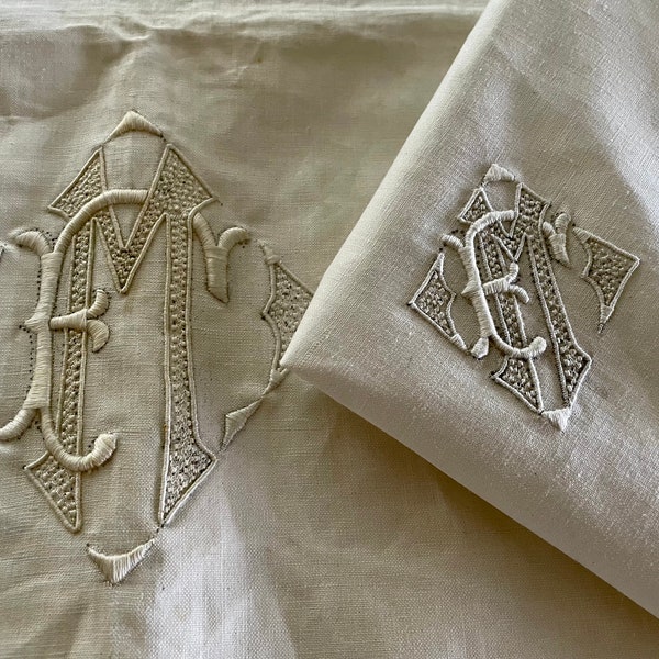 Monogrammed Sheet - Etsy