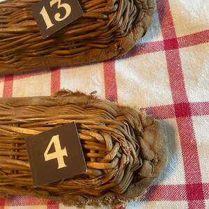 Antique French Baggett Proofing Basket, French Benneton, Willow and Linen - Etsy