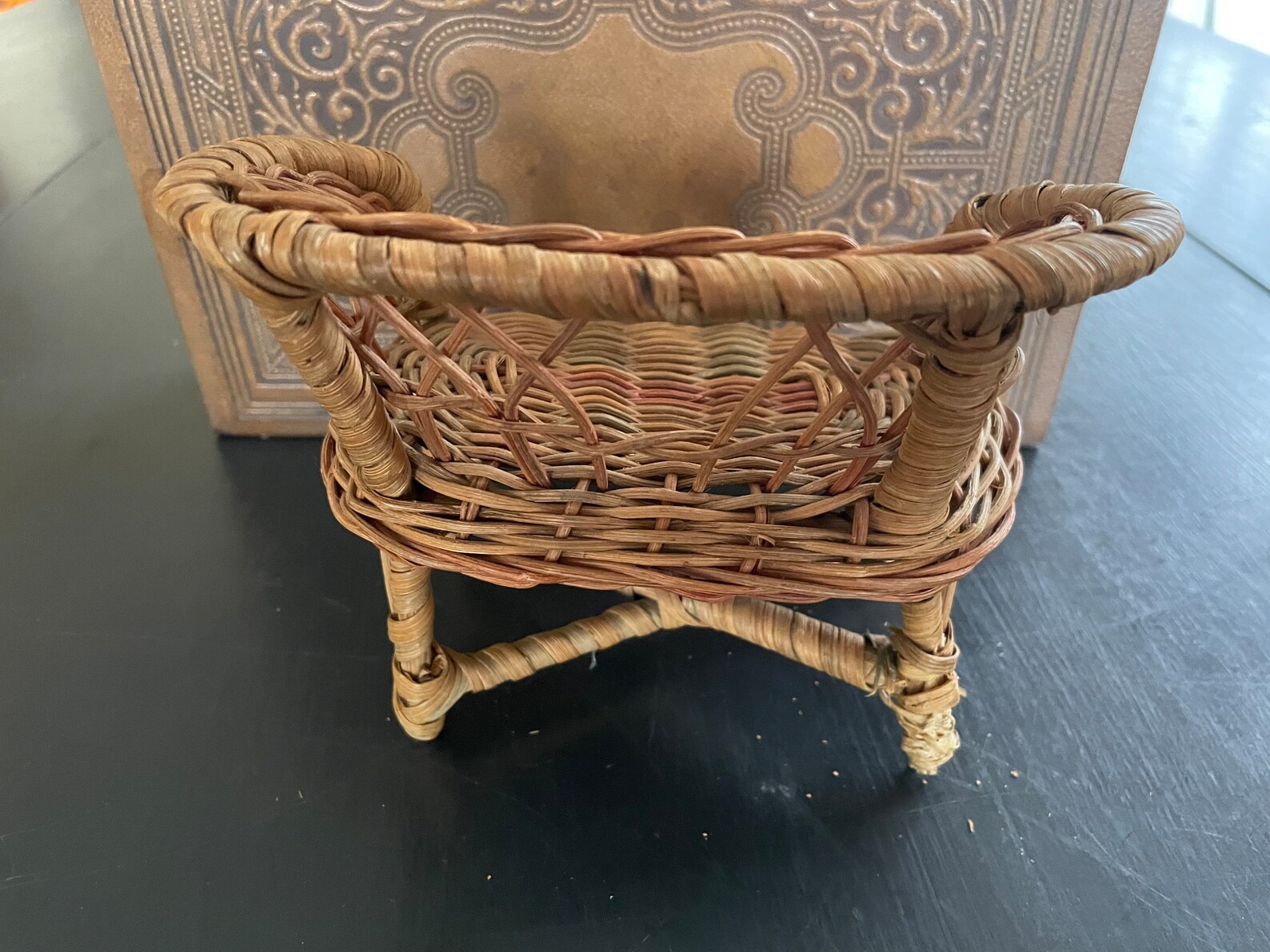 Vintage German Doll Furniture, Toy Wicker Chair and Settee - Etsy