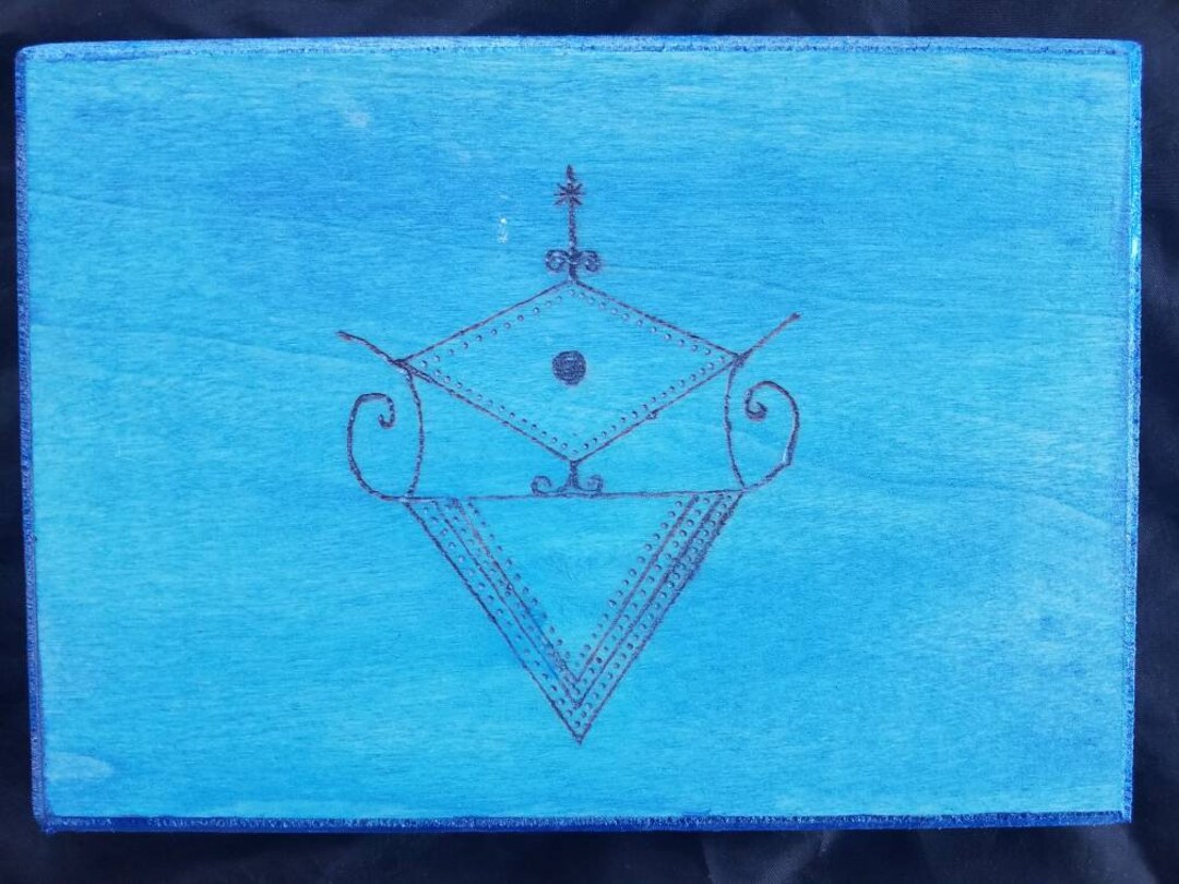 La Sirene Voodoo Loa Wooden Altar Tile:mermaid Goddess Rectangle or ...