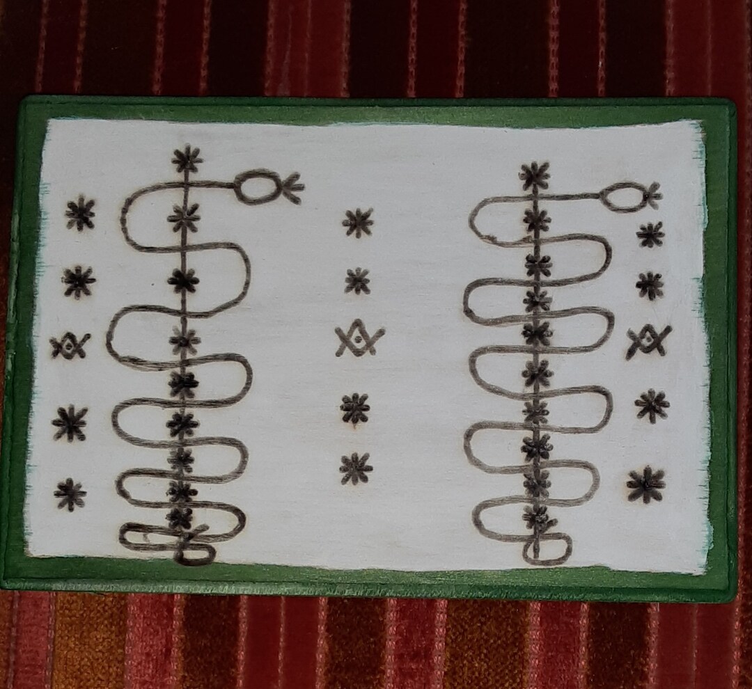 Damballah Wedo Voodoo Loa Wood Burned Altar Tile:snake - Etsy