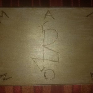 King Mammon Sigil Woodburned 7 Altar Tile:luciferian, Satanism, Left ...