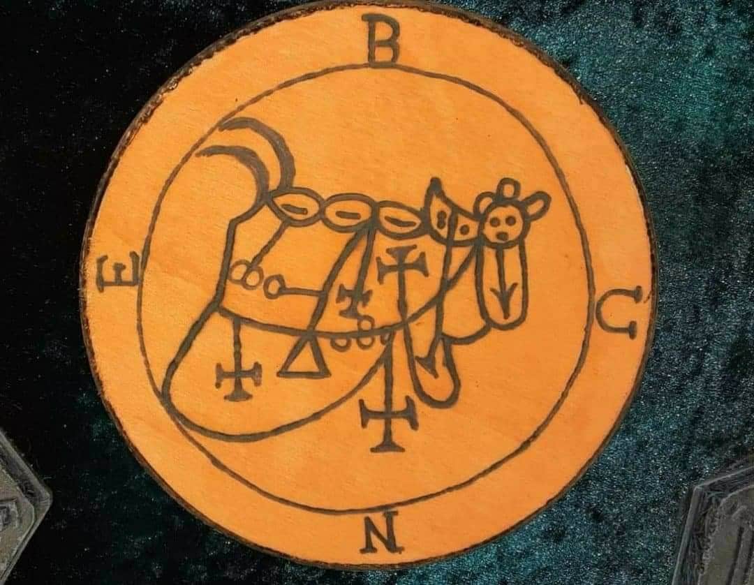 Bune Sigil Altar Tile: Satanism, Luciferian Witchcraft, Left Hand Path ...